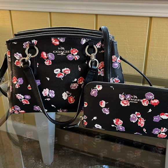 Coach | Bags | Coach Mini Christie Carryall Wildflower Print Coated ...
